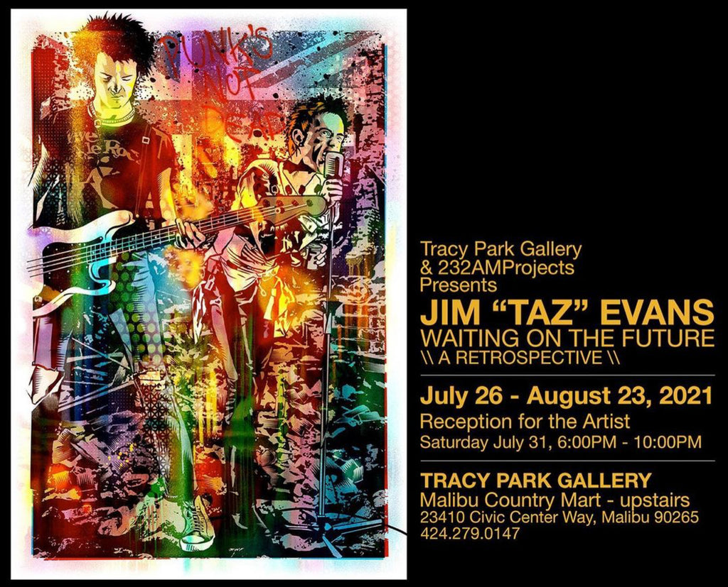 WAITING ON THE FUTURE Artist Jim Evans “TAZ” – Moby Arts LA