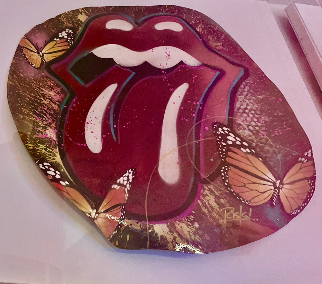 Rolling Stones Cymbal-Red, 2021 by Risky – Moby Arts LA